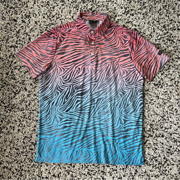 Sunday Swagger | Shirts | Sunday Swagger Golf Polo Shirt Blue Tiger ...